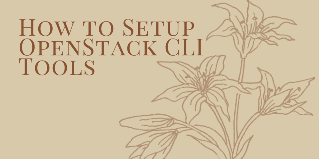 How to Setup OpenStack CLI Tools. | VEXXHOST